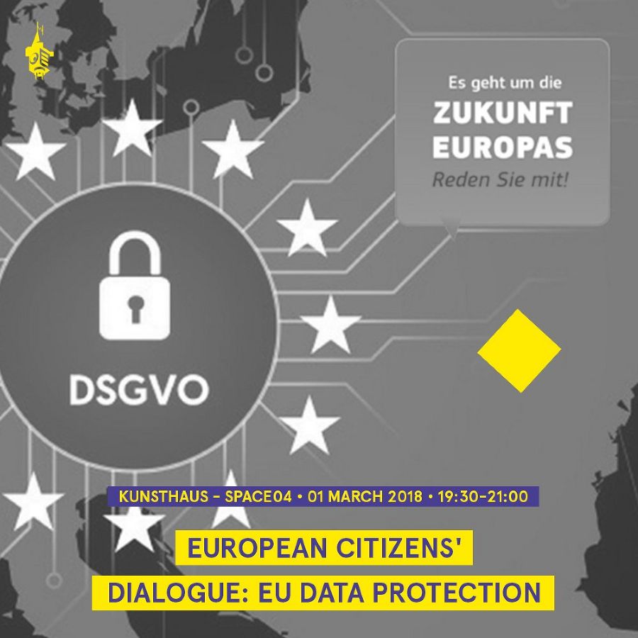 EU-Bürger/innen-Dialog "EU-Datenschutz neu" am 1.3.2018 um 19:30 ...